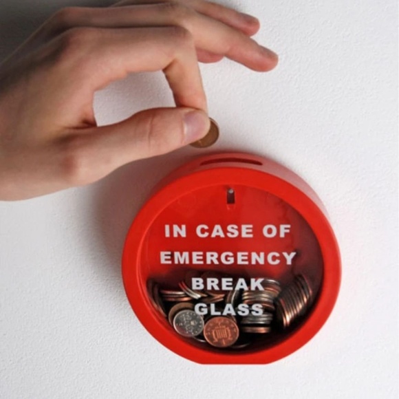 Accents | Break Glass In Case Of Emergency Coin Bank | Poshmark